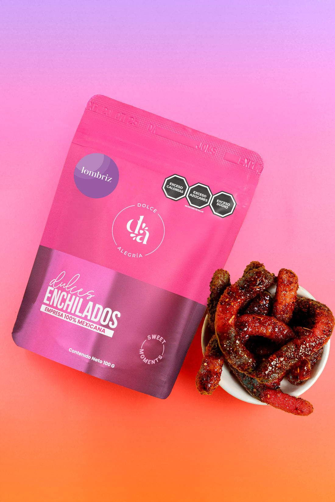 Lombriz neón enchilada – Dolce Alegria